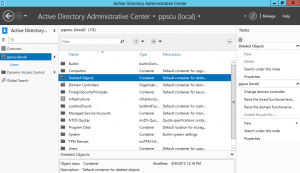 Restoring deleted objects from Active Directory using AD Recycle Bin ...