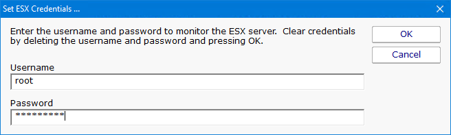 PA File Sight Documentation - Setting ESX Credentials