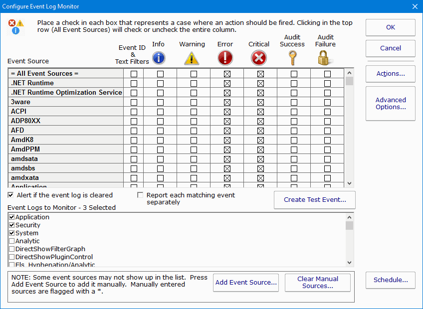 PA File Sight Documentation - Event Log Monitor